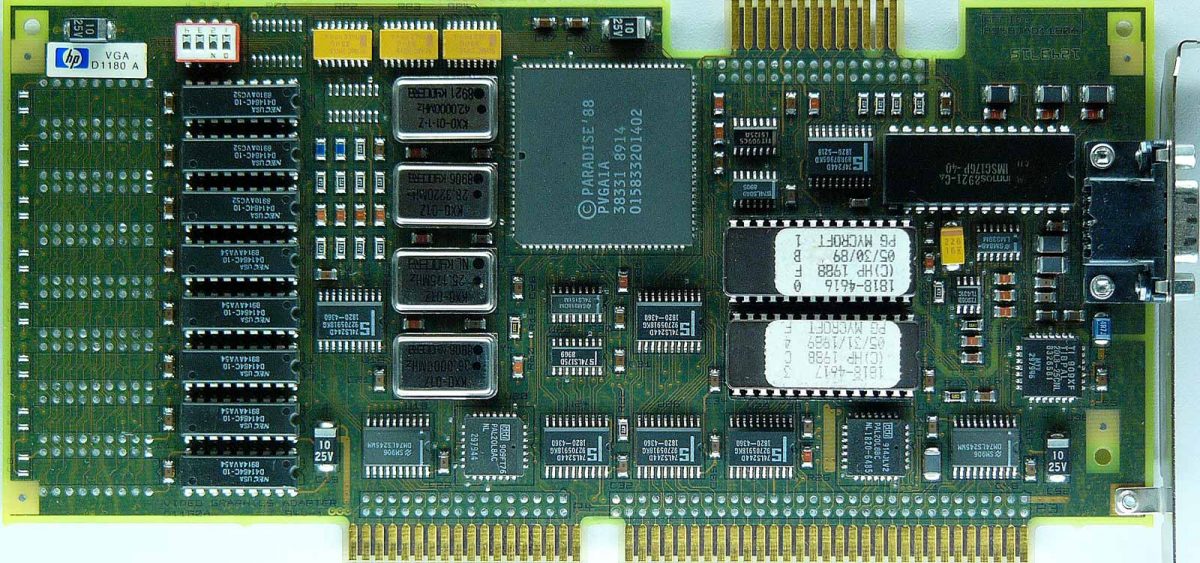 Tarjetas gráficas de la era IBM - Detrás del último no va nadie